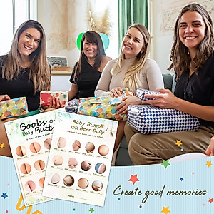 OLOUTAB Baby Shower Games-2 Games(50 of Each),Double-Sided,Fun,Hilarious and Easy to Play,Baby Shower Gender Neutral,with Answer Keys