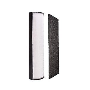 2-in-1 True HEPA Air Cleaner Filter Replacement + Carbon Layer Compatible with PEAIRTWR PureZone Elite Tower Air Cleaner