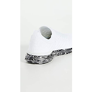 APL: Athletic Propulsion Labs Women's Techloom Wave Sneakers, White/Black/Marble, 9.5 Medium US