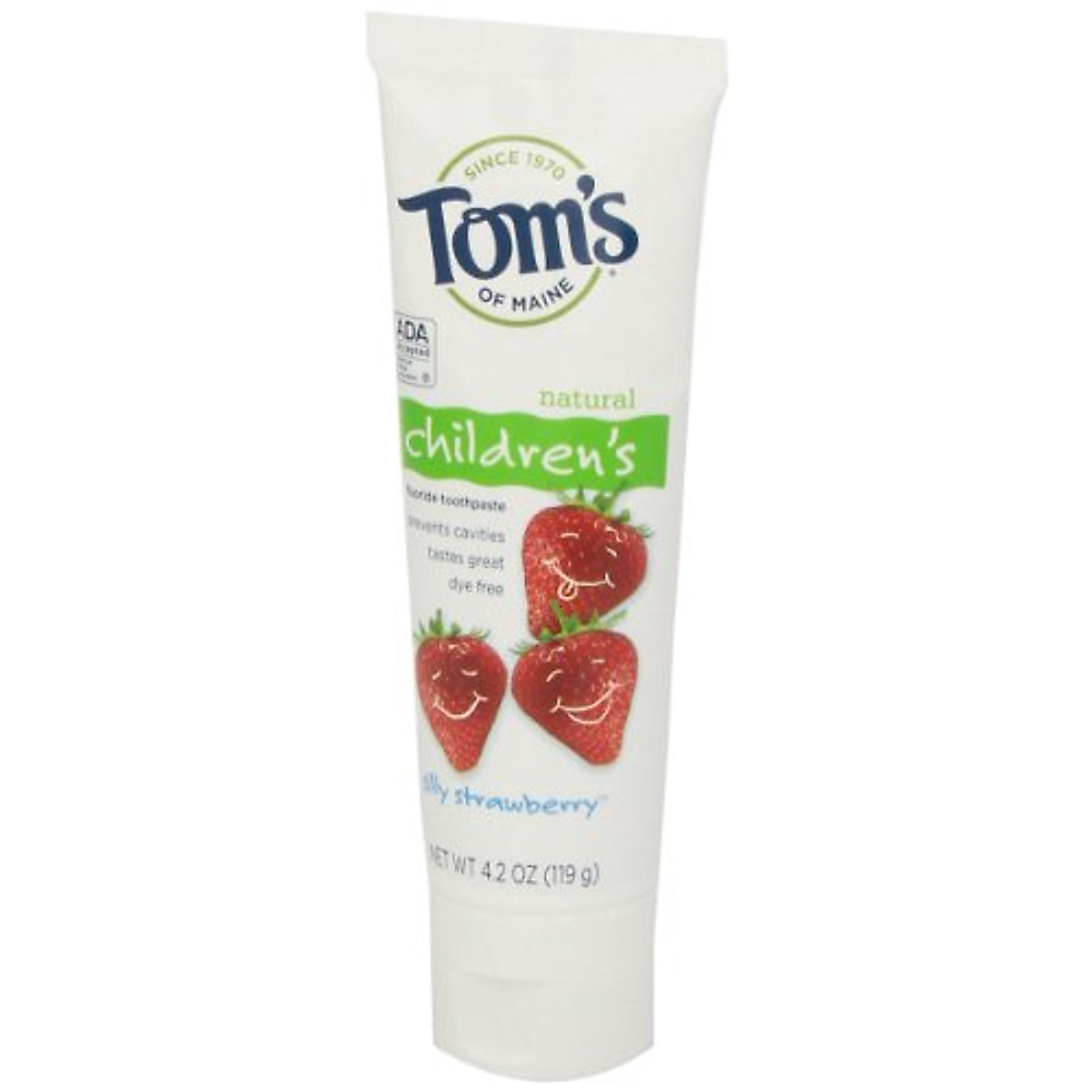 Tom's of Maine Natural Anticavity Fluoride Children's Toothpaste, Silly Strawberry, 4.2 Ounce, 2 Count