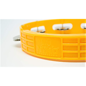 Nino Percussion NINO49Y Compact 8" ABS Plastic Handheld Tambourine, Yellow