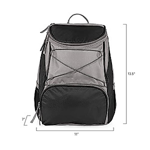 PICNIC TIME NCAA Wake Forest Demon Deacons PTX Insulated Backpack Cooler, Black With Gray Accents, One Size, 633-00-175-614-0