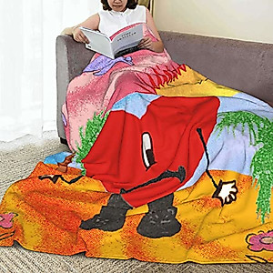 Iosbdnsm Bad Cute Bunny Throw Blanket Living Room Car Bedroom Warm Blankets Air Conditioning Blanket Fans Gifts 60"x50"