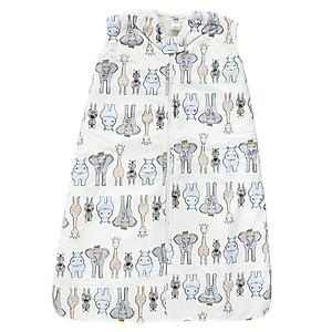 Hudson Baby Unisex Baby Mink with Sherpa Inner Sleeping Bag, Sack, Blanket, Royal Safari, 18-24 Months