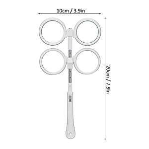 Optical Flipper Plastic Adjustable Optometry Flip Lens Instrument with Vision Test Card, for Myopia, Amblyopia, Astigmatism, Hyperopia(±100)