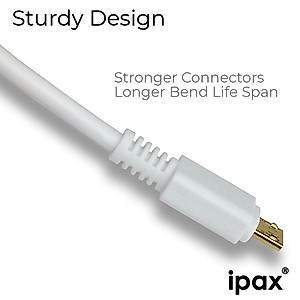 Ipax 2X 6 Ft Hi-Speed Fast White Micro-USB Charging Cable Cord Compatible with Samsung Galaxy J2 Prime Core J4+ J6+ J8 S6 S7 Huawei Mate SE Huawei Honor 8X Xiaomi Redmi Note 6 Pro Blu Vivo XL4 Studio
