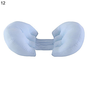 shlutesoy Maternity U Shape Body Waist Support Side Sleep Cotton Pregnancy Cushion Pillow 1#