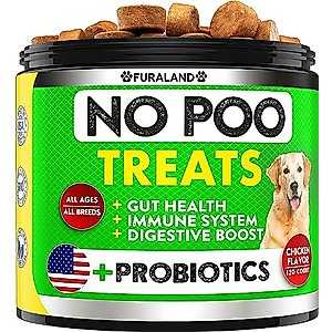 No Poo Chews - Coprophagia Stool Eating Deterrent for Dogs - Made in USA - Stop Eating Poop for Dogs - Prevent Dog from Eating Poop - Probiotics & Enzymes - Forbid for Dogs Chew