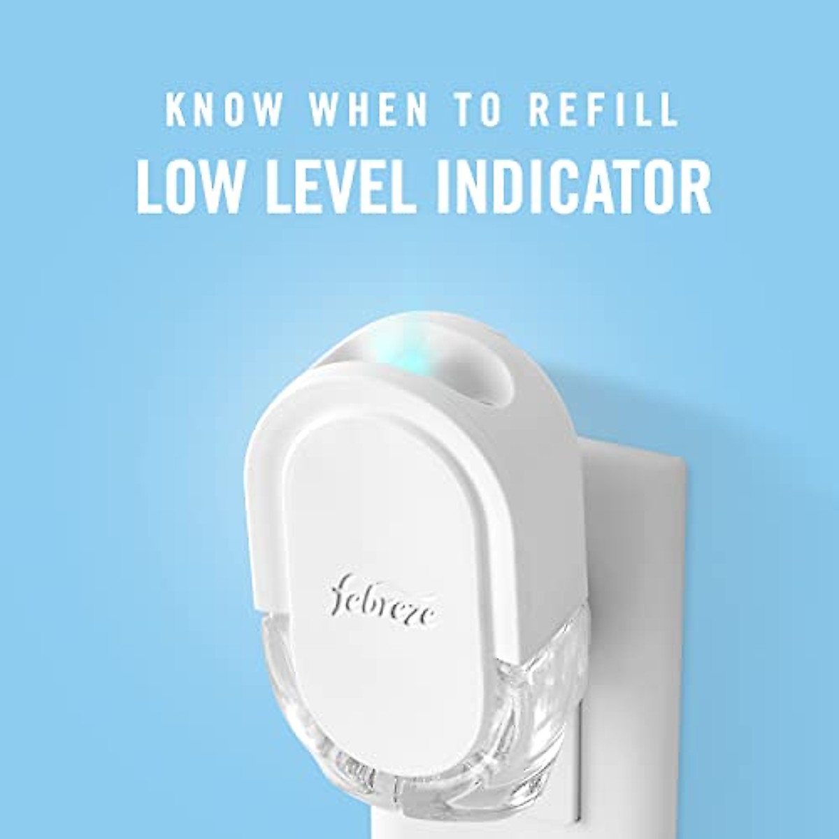 Febreze Plug In Air Fresheners, Linen & Sky Scent, Odor Fighter for Strong Odors, 1 Warmer + 2 Oil Refills- Pack of 2