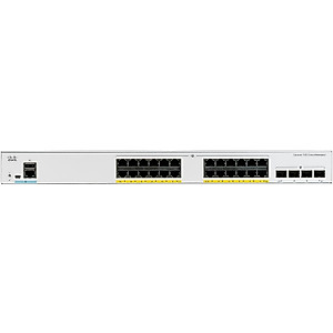 Cisco Catalyst 1000-24T-4X-L Network Switch, 24 Gigabit Ethernet Ports, 4 10G SFP+ Uplink Ports, Fanless Operation, Enhanced Limited (C1000-24T-4X-L)