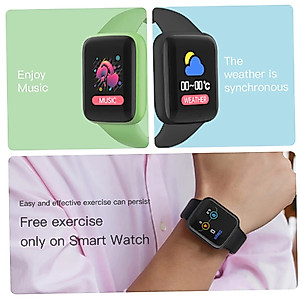 Smart Watch 1.44inch Touch Screen Fitness Watch Waterproof Heart Rate Sports Pedometer, Fitness Sport Watch,Waterproof Watch,Blood Pressure Watch, Black