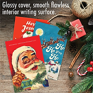 The Best Card Company Variety Pack of 10 Christmas Greeting Cards with Envelopes, Humor Holiday Assortment for Men and Women (10 Designs, 1 Each) Very Merry O+D AC6712XSG-B1x10