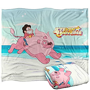 Steven Universe Steven and Lion Officially Licensed Silky Touch Super Soft Throw Blanket 50" x 60"