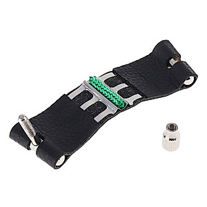 Jiayouy Artificial Leather Clarinet Mouthpiece Ligature Fastener Compact Durable Black