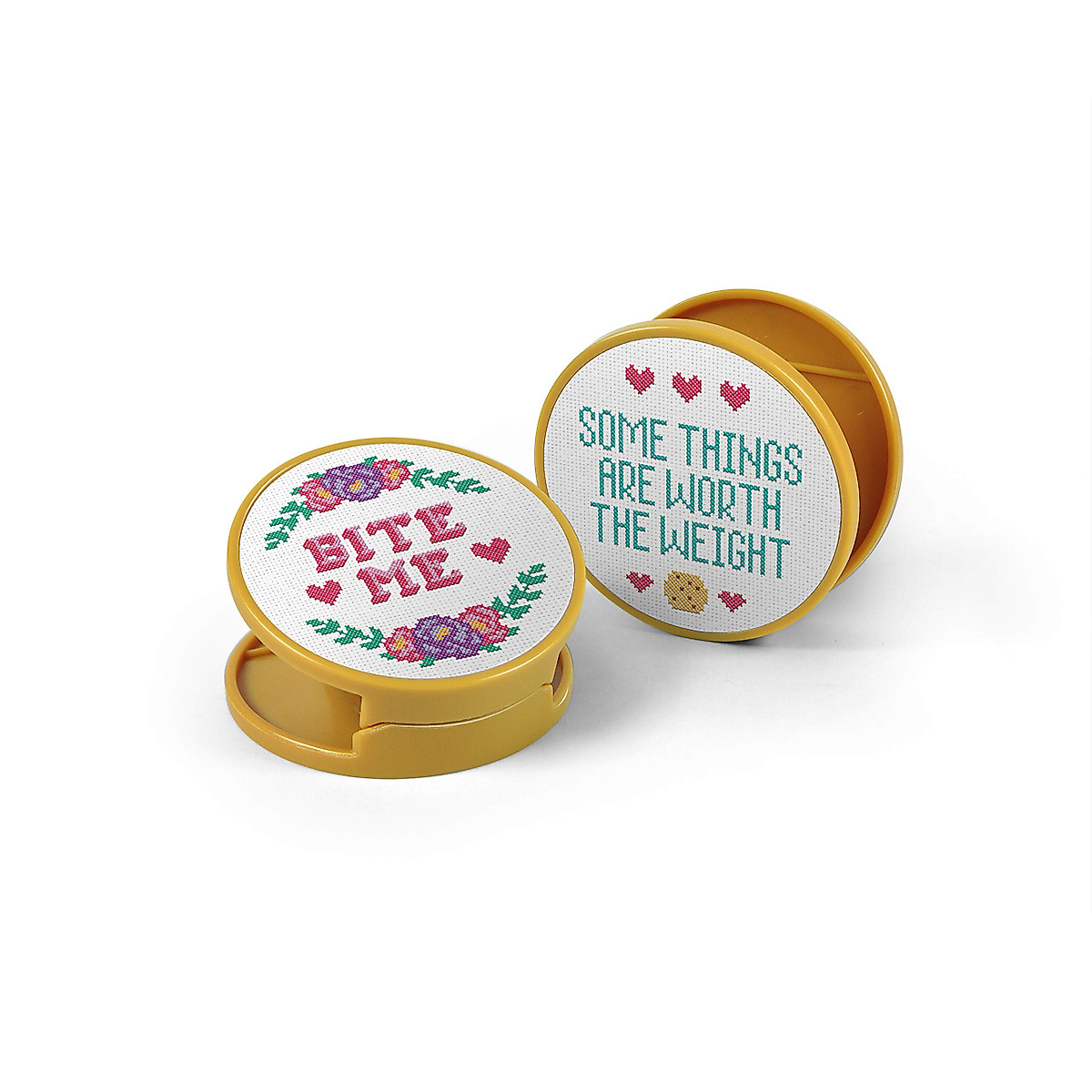 Genuine Fred Stitches Bag Clips, Set of 4, 2.4 Inches in Diameter