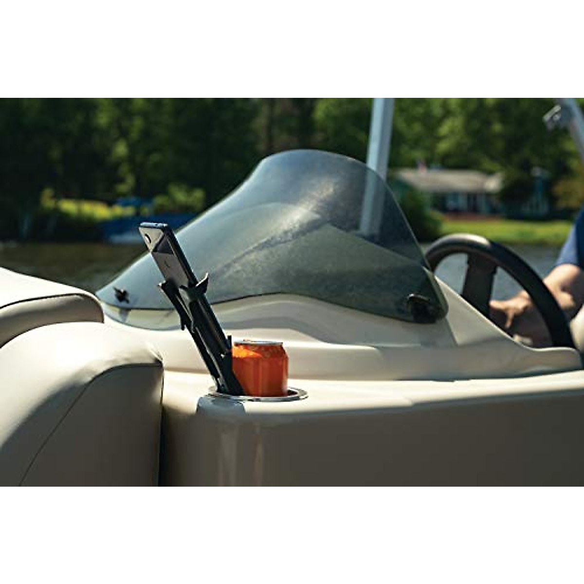 Kuryakyn 6474 Free-Flex Cup and Cell Phone Device Holder: Mounts in Cars, Trucks, Vans, UTVs with Flexible Arms Securing Various Phones/Cases, Black