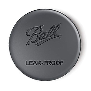 Ball Regular Mouth Black Plastic Leak - Proof Lids for Canning Jars - 6 / Pack