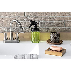 Jarmazing Products Mason Jar Sprayer – Black – With 16 Ounce Plastic Mason Jar - Two Pack!