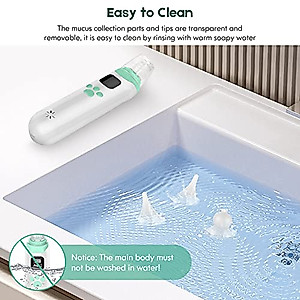 Electric Nasal Aspirator for Baby - Baby Nose Sucker, Booger Sucker for Babies Toddlers Infants Newborns Kids with 3 Suction Levels & Music & Light, Automatic Mucus Nose Cleaner Machine