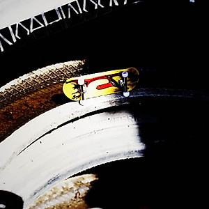 NOAHWOOD Fingerboards Crown LOGO Wheels iii White (ABEC-5 Bearing) + (Gift Prince Trucks) (Gift 34mm Silvery Hanger + White Baseplate)