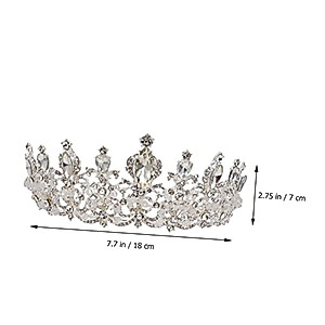 STAHAD Rhinestone Crown Stocking Stuffer Hair Gifts De Alloy Baroque Crystal Headband Tiara Wedding Headpiece Pageant Tiara Party Accessory Rhinestones Wedding Tiara Alloy