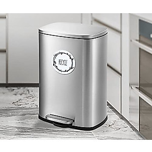 BabyPop! Recycle Trash Can Combo, Recycle Magnet for Trash Can, Garbage Recycle Bin Combo, Trash Recycle Bin Combo, Farmhouse Rustic Design