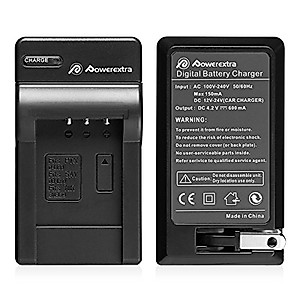 Powerextra EN-EL19 batteries + Charger Compatible with Nikon A100, Coolpix S33, S100, S3200, S3300, S3500, S3600, S4100, S4200, S4300, S5200, S5300, S6500, S6600 S6800 S6900 S7000, Sony NP-BJ1 DSC-RX0