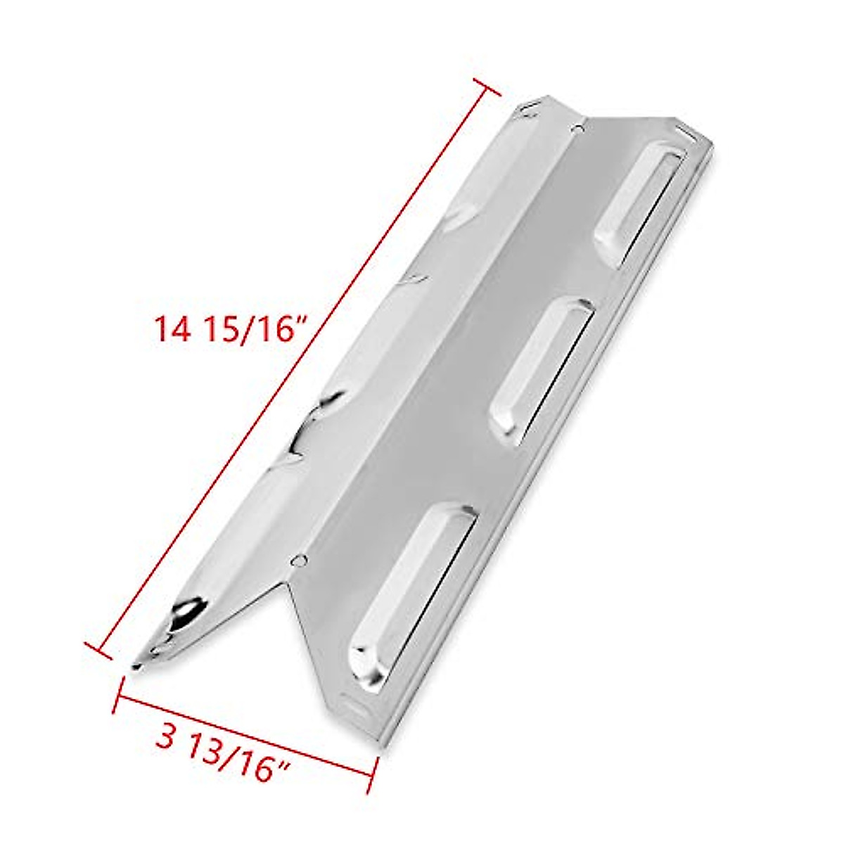 SafBbcue Stainless Steel Heat Plate for Kenmore 146.34611410 146.23679310 146.46372610 146.34461410 146.23678310 146.29162310 146.23680310 146.30213510, Heavy Duty Heat Shield, Flame Tamer