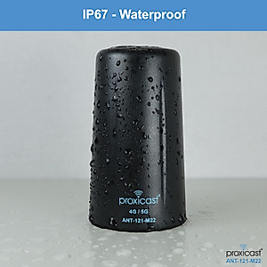 Proxicast Vandal Resistant 2x2 MIMO Low Profile 4G/5G Omni-Directional Screw Mount Antenna - 10 ft Coax Leads - for Cisco, Cradlepoint, Digi, Pepwave, Sierra Wireless and Others (ANT-121-M22)