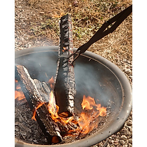 Redneck Convent RC Log Tongs Fireplace Poker Wood Tongs, Fireplace Tools Campfire Accessories Fireplace Tongs – Heavy Duty Grabber 26in