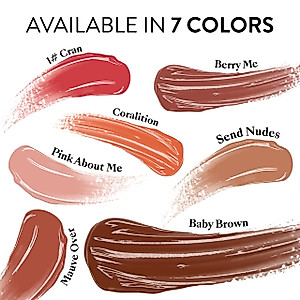 Mented Cosmetics Lip Gloss for Women Tinted Lip Balm Stain, Long Lasting Buildable Moisturizing Lipgloss Lipstick Topper, Made in USA, Cruelty Free Vegan Makeup, Mauve Over