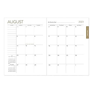 Legacy Pretty Petals Blue 8.5 x 7.25 Paper Seedlings 17 Month 2023-2024 Faith Planner