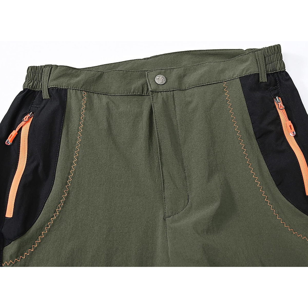 TBMPOY Men's Hiking Work Cargo Pants Lightweight Waterproof Quick Dry Outdoor Mountain Pant Fishing Camping Green 36