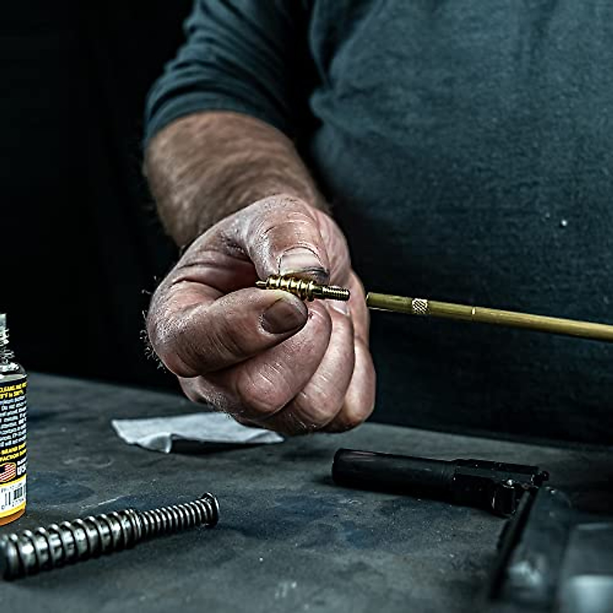 Otis .38 cal/9mm/.357 Pistol Cleaning Kit with Brass Rod