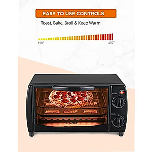 Commercial Chef 10 Liter 4 Slice Mechanical Toaster Oven