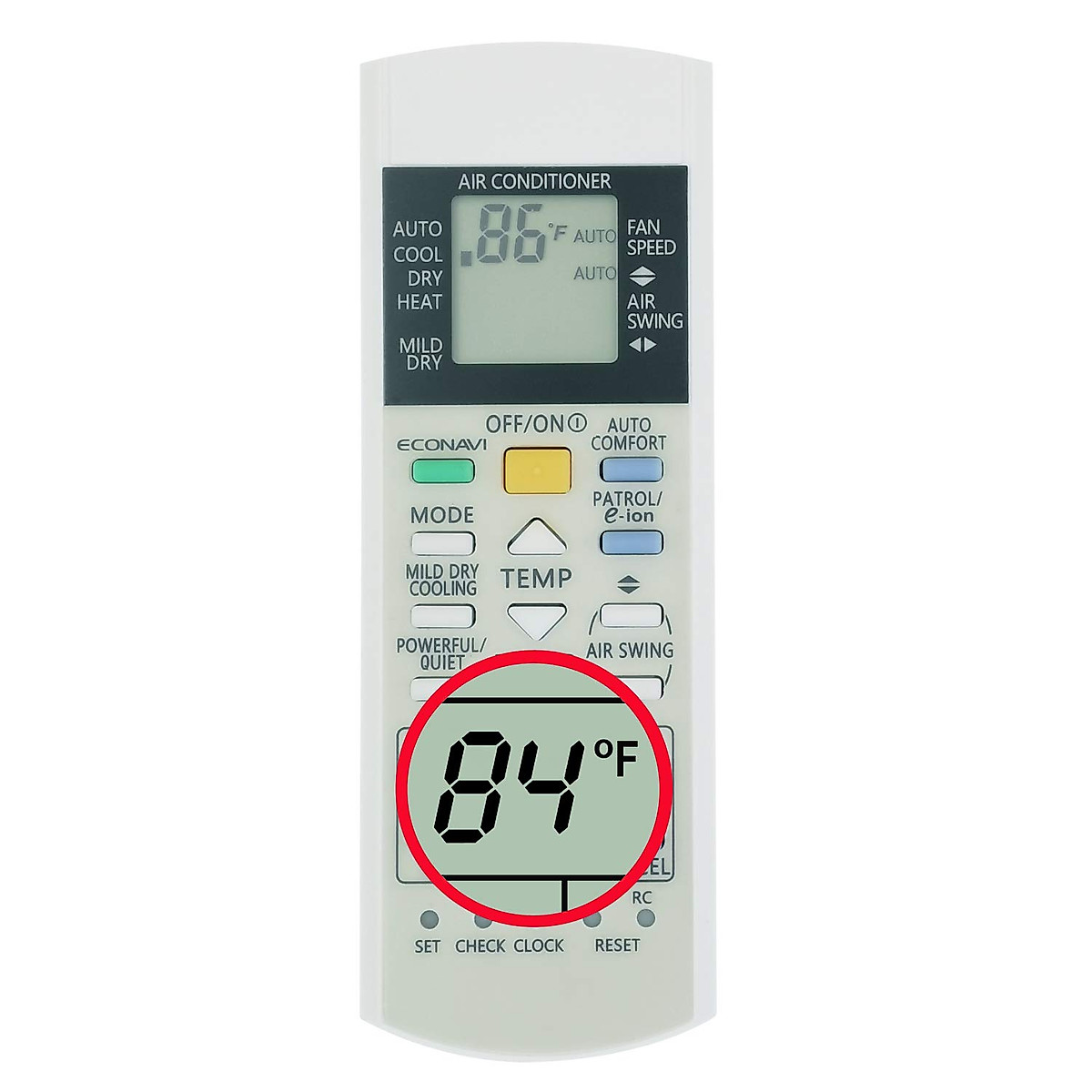 RCECAOSHAN Replacement for Panasonic Air Conditioner Remote Control A75C2913 CWA75C2913