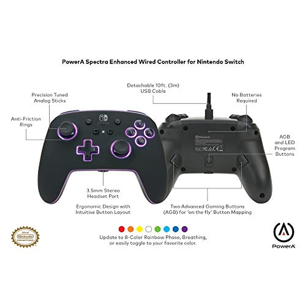 PowerA Spectra Enhanced Wired Controller for Nintendo Switch