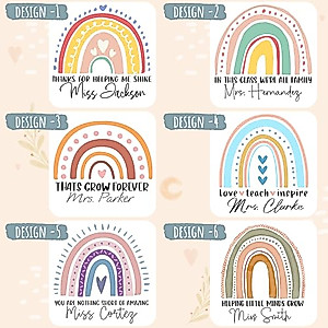 Personalized Teacher’s Day Tote Bag w/Name & Text – Customized Teacher Appreciation Gifts – Custom Canvas Shoulder Bag – Customize Gift for Women