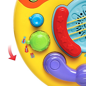 VTech Zoo Jamz Guitar (Frustration Free Packaging), Yellow, 80-179001