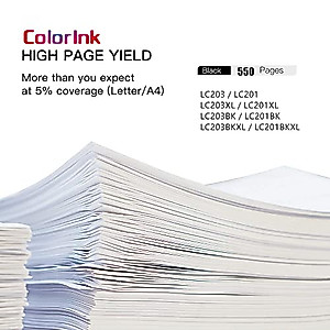 LC203BK XL Compatible Ink Cartridge for Brother LC203XL LC201XL LC203 LC201 Black cartridgesto use with MFC-J480DW MFC-J880DW MFC-J4420DW MFC-J680DW MFC-J885DW Printer (10 Pack Black)