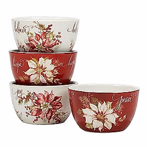 Certified International Winters Joy 16 Piece Dinnerware Set, Service for 4, Multicolor