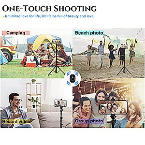 Phone Tripod Stand Selfie Stick 64 Inch Aluminum Alloy with Wireless Remote Video Record/Photography/Live Streaming Compatible with iPhone 14 13 12 11 pro Xs Max Xr X 8 7 6 Plus, Android Samsung