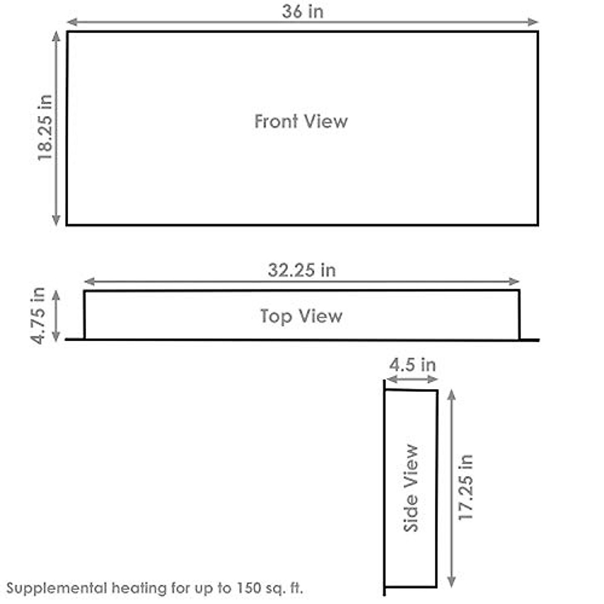 Sunnydaze Modern Flame 36-Inch Indoor Electric Fireplace - Wall-Mounted/Recessed Installation - 9 Flame Colors - Black