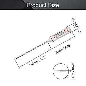 Othmro 1Pcs Digital Meat Thermometer Candy Cooking Thermometer, Instant Read Kitchen Cooking Thermometer for BBQ Grill, Oil, Milk, Bath Water, Deep Fry, Candle Temperature -50 - 300±1 ℃