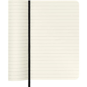 Moleskine Classic Notebook, Soft Cover, Pocket (3.5" x 5.5") Ruled/Lined, Black, 192 Pages