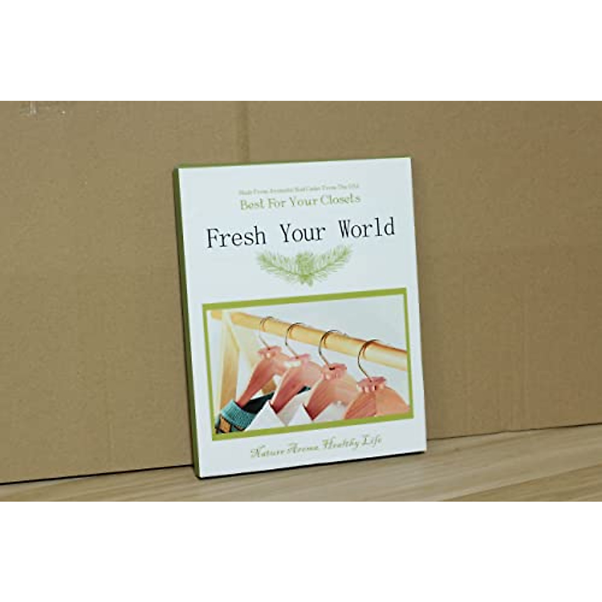 Fresh Your World 30 Pk 2" Cedar Rings for Hangers, Cedar Blocks for Clothes Storage and Drawers