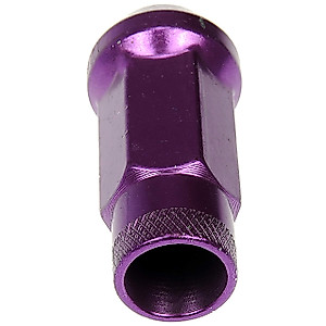 Dorman 713-385J Purple Open End Knurled Wheel Nuts Compatible with Select Models, 20 Pack