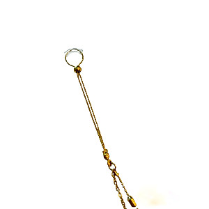 Fake nipple piercing with gold pleaded chain non piercing nipple noose stainless steel body sexy heart charm jewelry 12 in