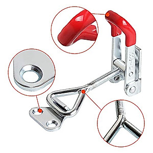 Adjustable Toggle Clamp, 6Pack 360lbs Holding Capacity Heavy Duty 4001 Style Toggle Latch Clamp Hasp for Door, Box Case Trunk, Smoker Lid, Jig. Quick Release Pull Latch, Sturdy Metal Draw Latch