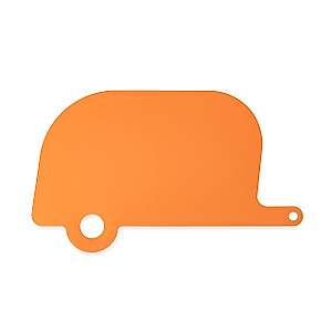 Camco Life is Better at The Campsite Flexible RV Shaped Cutting Mat Set - Prevents Food Cross Contamination with (3) Color Coded Cutting Mats - Dishwasher Safe (43771)